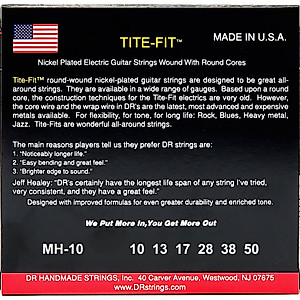 DR Strings Tite Fit Electric Round Core 10-50