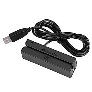 Magnetic Card Reader magnetic stripe reader writer, USB MSR90 3 Tracks Hi-Co Magnetic Stripe Credit Card Swipe Reader