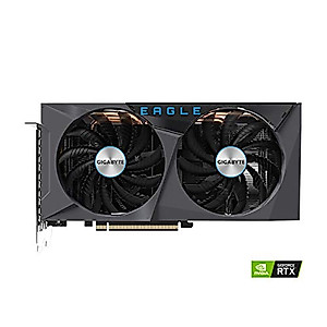 GIGABYTE GeForce RTX 3060 Eagle OC 12G Graphics Card, 2X WINDFORCE Fans, 12GB 192-bit GDDR6, GV-N3060EAGLE OC-12GD Video Card (Renewed)