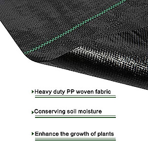 AGTEK Garden Weed Barrier Landscape Fabric 3.8oz 4x10 FT Heavy-Duty Ground Cover Eco-Friendly Weed Control