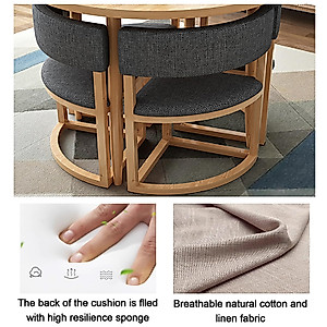 Round Conference Table,Office Table and Chair Set,Small Conference Table for 4,Marble Round Table and Backrest Chair Sets,Living Room Balcony Leisure Table Coffee Shop Bakery 80cm (Size : A5)