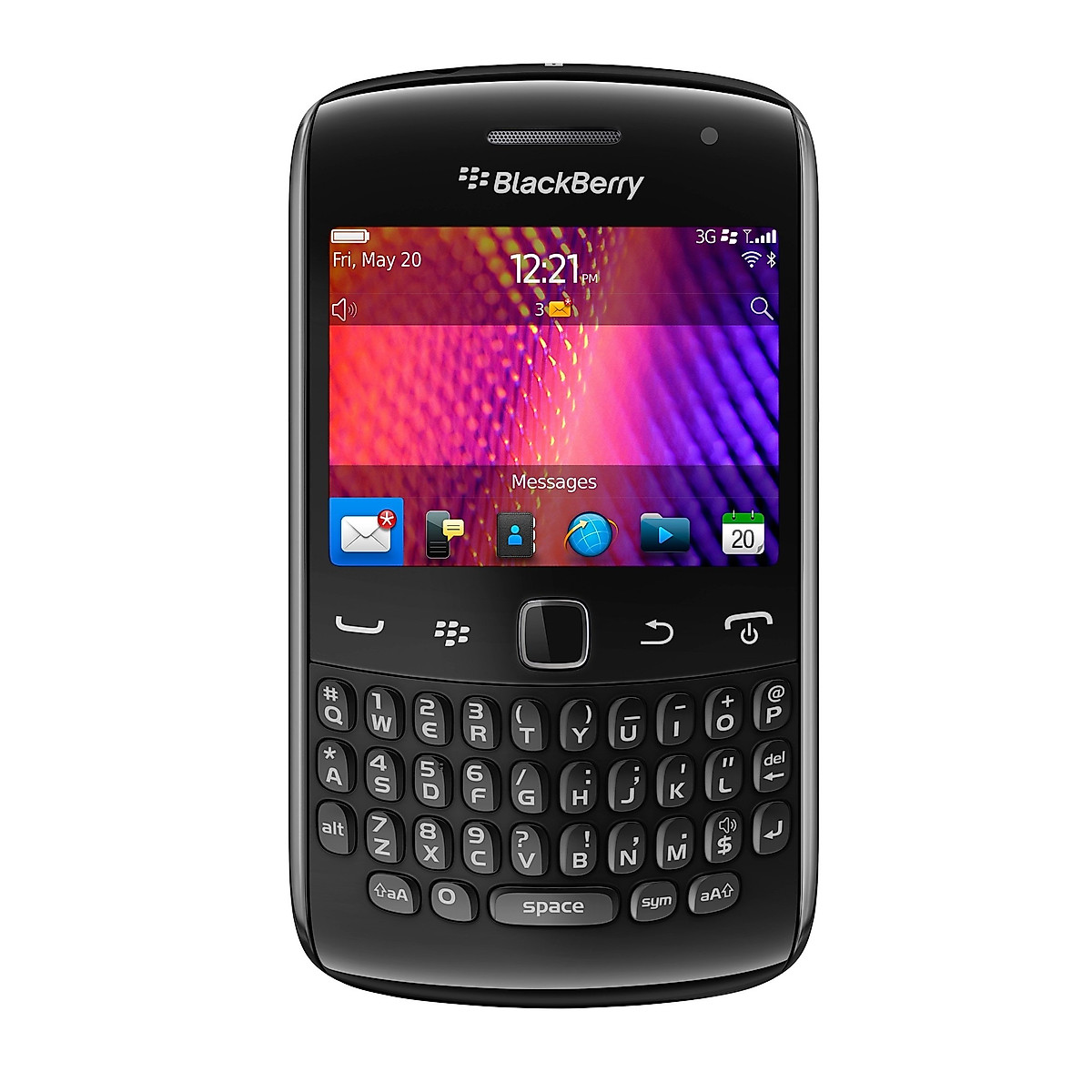 Blackberry Curve 9360 Unlocked Quad-Band 3G GSM Phone with 5MP Camera, QWERTY Keyboard, GPS and Wi-Fi - No Warranty - Black