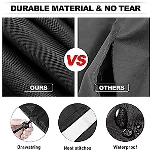 Nomiou Grill Cover Fit for George Foreman 12-Serving Indoor/Outdoor Rectangular Electric Grill GFO201R,24"X10"X17"