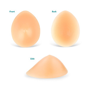 Dioche 120g Drop Shaped Silicone Fake Breast Form, Breast Insert, Mastectomy, for Mastectomy Crossdressers Prosthesis Bra Pads Inserts