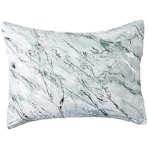 Pop Shop Marble 2 Piece Comforter Set, Twin, Silver