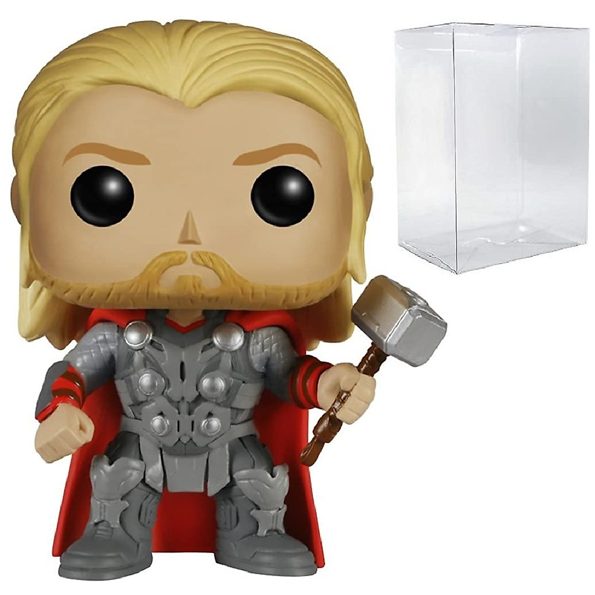 POP Marvel: Avengers 2 Age of Ultron - Thor Funko Pop! Vinyl Figure (Bundled with Compatible Pop Box Protector Case), Multicolored, 3.75 inches