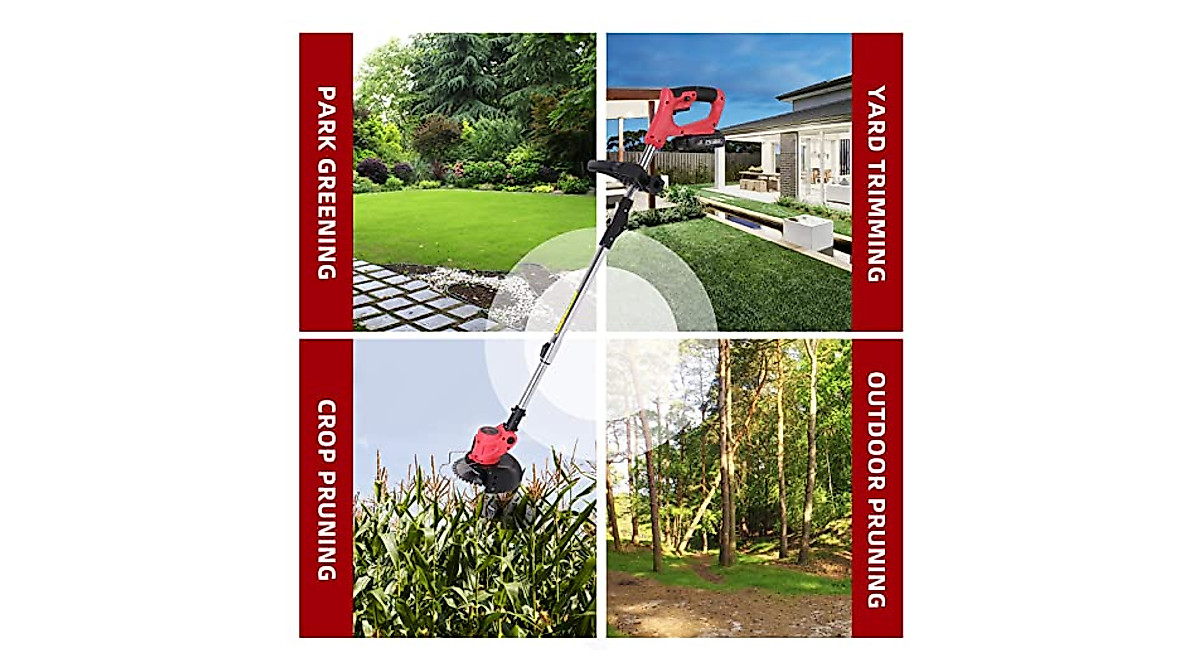 Weed Eater, 21V 2Ah 3-in-1 Li-Ion Cordless String Trimmer with 10Pcs ...