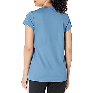 adidas Women's Sport Tee, Altered Blue/Black, X-Large