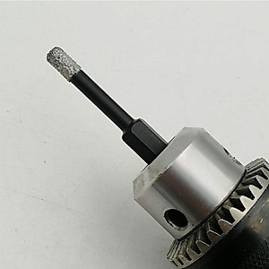 DT-DIATOOL Hex Shank Dry Diamond Drill Bits Kit for Porcelain Tile Ceramic Granite Marble Masonry Concrete Diameter 5 6 8 10 12mm (Kit No.2