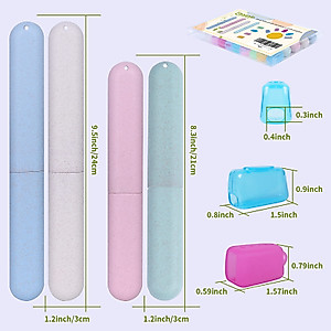 Travel Toothbrush Case, Breathable Toothbrush Travel Containers, Portable Protective Toothbrush Holder Case for Travel, Camping, School, Home, Gym, Vacation (13 Packs)
