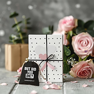 Remifala 10 Pack But Did You Die Hangover Kit Bags Hangover Recovery Survival Kit, Black Drawstring Pouch Bag, Wedding Bachelorette Party Trip Kit Favor, Bridal Shower Bridesmaid Recovery Kit Bag