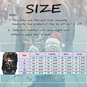 Christmas Shirt Halloween Tops for Women Funny Letter Print Funny Xmas Pullover Tops Baggy Cardigans Regular fit Fall Football Sweaters for Women Long Dresses for Women Wedding Guest Casual