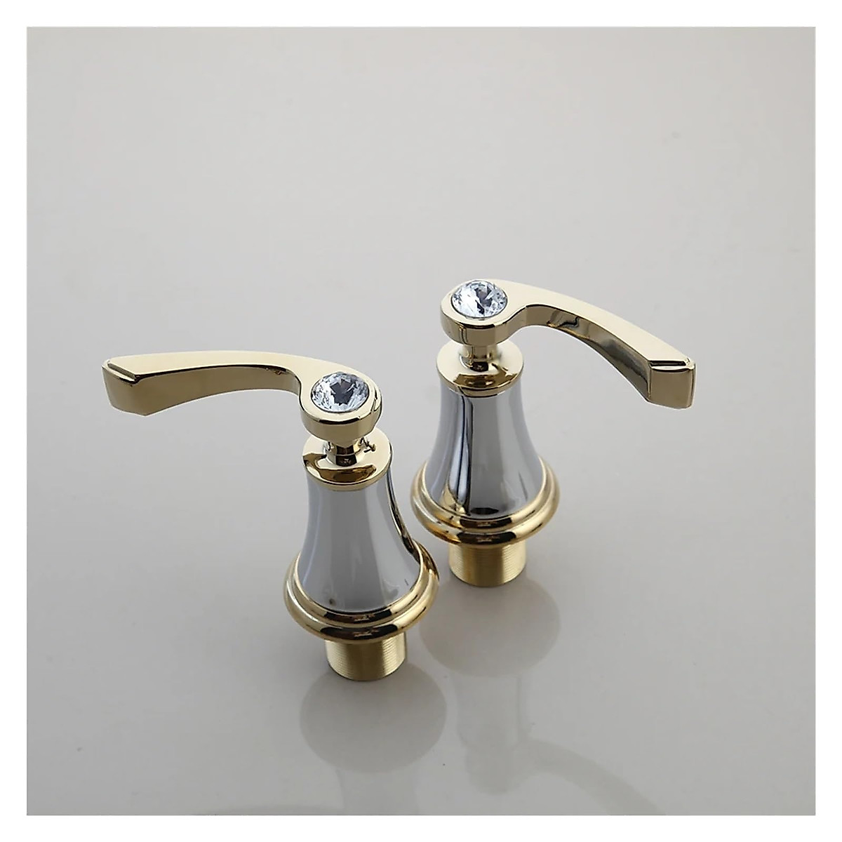 ItoNc Matte Black Gold Bathroom Faucet Base Handle Chrome Plated Brass 3 Piece Bathtub Basin Faucet Taps,Kitchen faucets