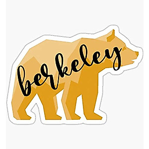Berkeley Bear Sticker - Sticker Graphic - Waterbottle Laptop Phone Car Window Scrapbook Sticker