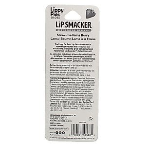 Lip Smacker Lippy Pals Swirls Llama, Flavored Moisturizing & Smoothing Soft Shine Lip Balm, Hydrating & Protecting Fun Tasty Glossy Finish, Cruelty-Free & Vegan - Straw-Ma-Llama Berry