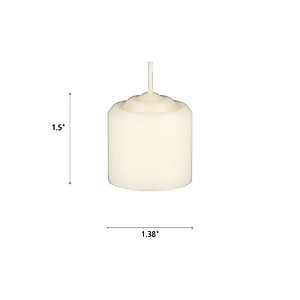 Mega Candles 12 pcs Unscented Ivory Votive Candle, Hand Poured Wax Candles 10 Hours 1.38 Inch x 1.5 Inch, Home Décor, Wedding Receptions, Baby Showers, Birthdays, Celebrations, Party Favors & More