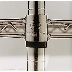 TRINITY 4 Tier Stainless Steel Wire Shelving Max weight 635kg