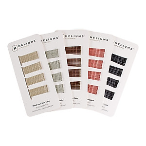 Heliums Mini Bobby Pins - Ash Blonde - 40 Pack, 1.5 Inch Small Hair Pins For Thin Hair & Kids