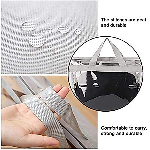 Gcroet 5PCS Handbag Storage,2020 Upgrade Dust Bags For Handbags,Handbag Organizer,Purse Storage Bag,Transparent Handbag Organizer Anti-Dust Bag Storage for Hanging Closet with Zipper and Handle(Grey)