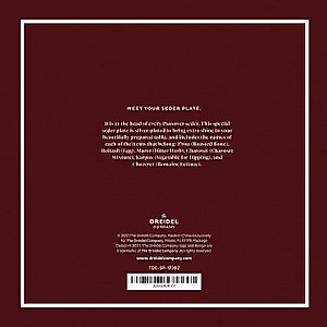 The Dreidel Company Lowest priced Traditional Passover Seder Plate 12", Traditional Judaica Passover Seder Plate, Kaarah For Pesach (Single, Classic Silver Plated)