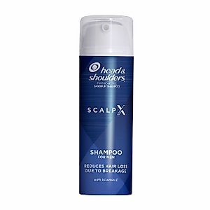 Head & Shoulders Scalp X Anti Dandruff Shampoo for Men, 5 Fl Oz Hair Treatment Reduces and Prevents Hair Loss Due to Breakage and Provides Itchy Scalp Relief