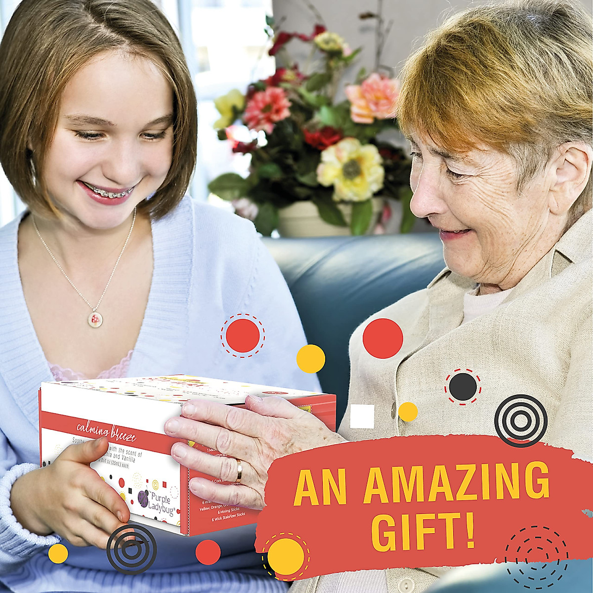 PURPLE LADYBUG Easy & Complete Candle Making Kit with Essential Oils - DIY Arts and Crafts for Adults Women - Full Candle Making Kits for Beginners & Teens - Make Your Own Scented Candles Gifts