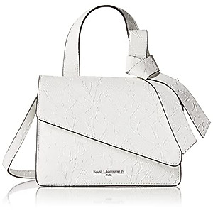 Karl Lagerfeld Paris womens Chantelle Cross Body, Winter White Iris, One Size US