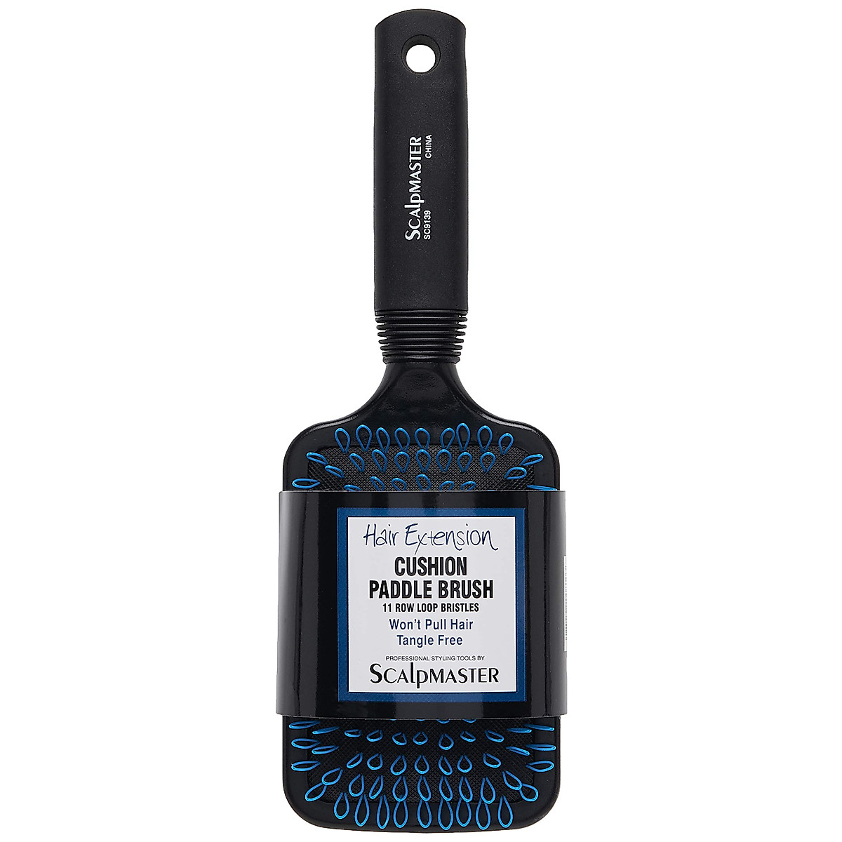 Scalpmaster Hair Extension Cushion Paddle Brush