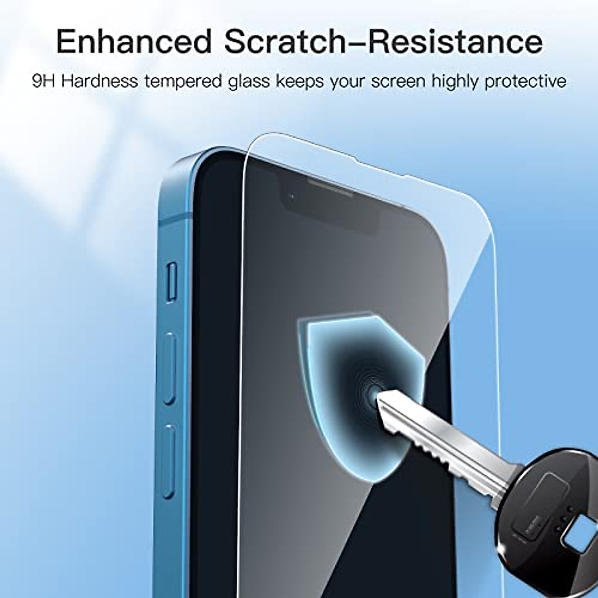 JETech Full Coverage Screen Protector for iPhone 13 mini 5.4-Inch, 9H Tempered Glass Film Case-Friendly, HD Clear, 3-Pack