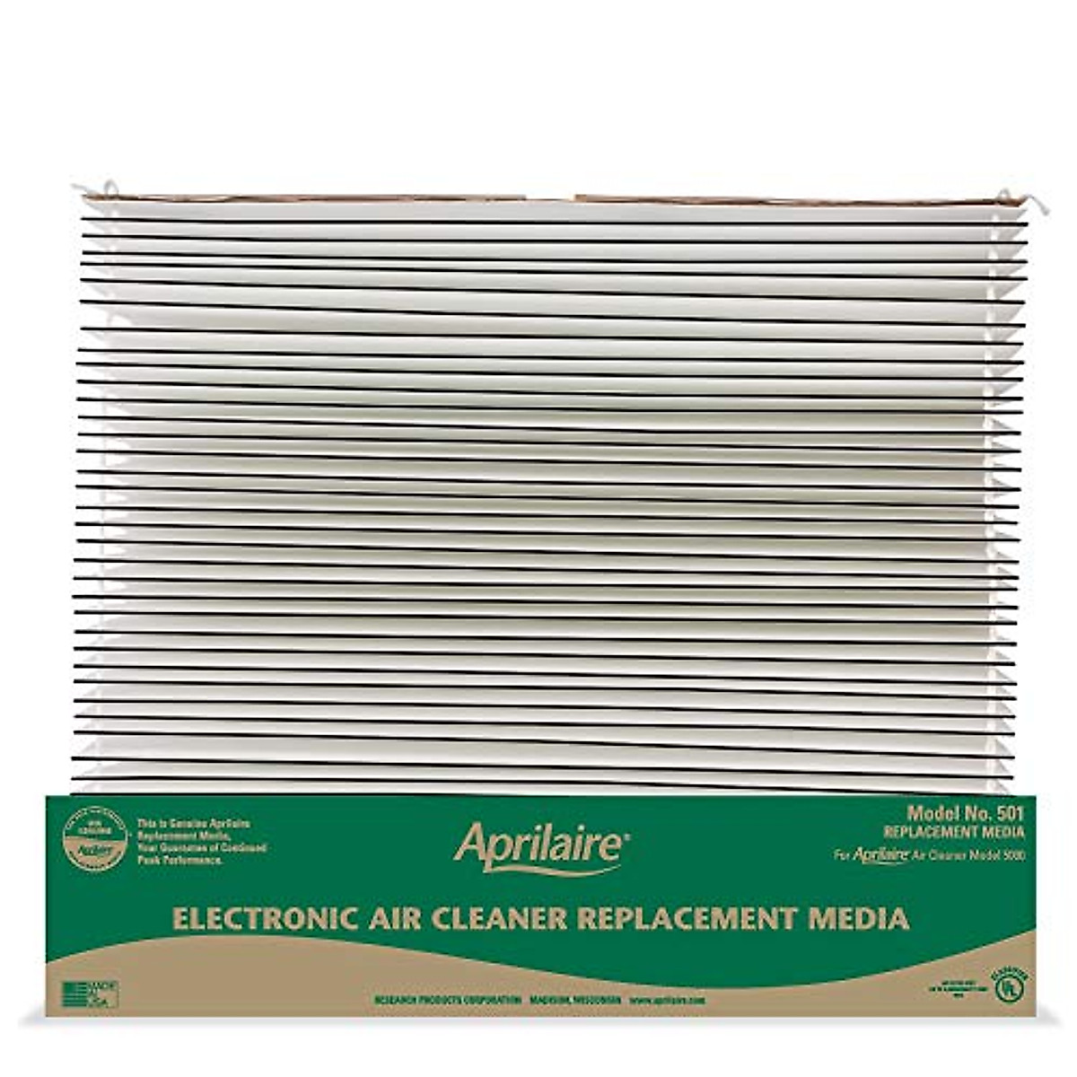 AprilAire 501 Replacement Filter for AprilAire 5000 Whole-House Air Purifier - MERV 15 Equivalent, 16x25x6 Air Filter (Pack of 4)