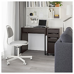 IKEA Micke Desk, Black-Brown