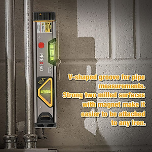 PREXISO 135Ft Mini Laser Measure Rechargeable, Measure Pythagorean Modes, Distance, Area, Volume & PREXISO 2-in-1 Laser Level Spirit Level