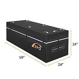 Hitch Cargo Carrier Bag, Collapsible Cargo Storage Solution for All Vehicles, 20 Cubic Feet Waterproof Hitch Cargo Bag with Secure Reflective Strip, UV Resistant Heavy Duty Straps (59”24”24”)