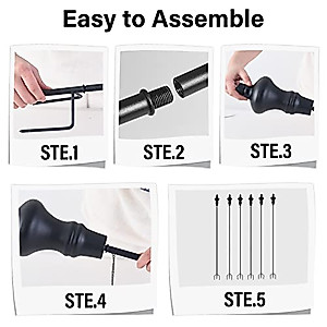 SNOGSWOG Upgraded Outdoor Garden Torches Set of 6, 59 Inch Metal Torches with 3-Prong Grounded Stake, Outside Citronella Torches for Backyard, Garden, Patio