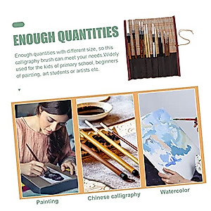 COHEALI 15pcs Brush Set Portable Brush Paint Brush Set Calligraphy Pen Set Chinese Calligraphy Writing Brush Chinese Calligraphy Brush Set Calligraphy Brushes Portable Writing Brush Bamboo
