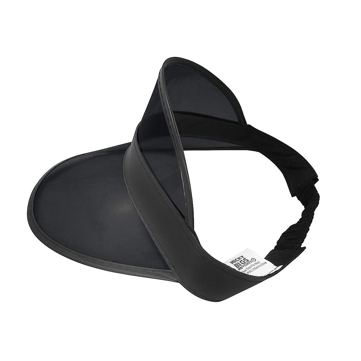 Nicky Bigs Novelties Clear Colored Plastic Sun Visor Tennis Beach Bingo Vegas Dealer Golf Casino Hat