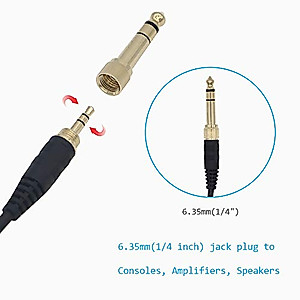 MQDITH Replacement Audio Cable Compatible with Sennheiser HD598 / HD558 / HD518 / HD598 Cs / HD599 / HD569 / HD579 Headphones