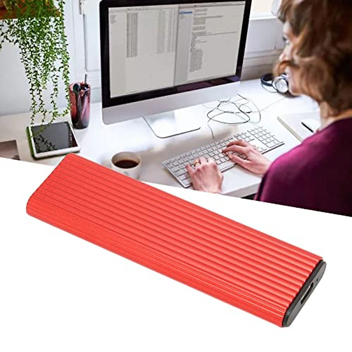 M.2 SSD Enclosure, SSD Enclosure Large Capacity Type C Interface NGFF Protocol for Office for Home
