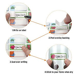 Waterproof Baby Bottle Labels for Daycare Supplies Self-laminating, Dishwasher Safe, 108 PCS Toddler Daycare Labels, School Name Labels Stickers for Kids Stuff, Kids Name Tags for Plastic Water Bottle