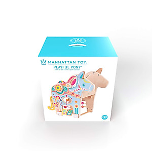 Manhattan Toy Playful Pony Wooden Toddler Activity Center , 18 x 9 x 13 inches