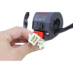 Trkimal Ignition Switch Key 3 Function Left Starter Switch + Spark Plug Assembly for 50cc 70cc 90cc 110cc 125cc 150cc TaoTao SUNL Chinese ATV Quad 4 Wheeler Apollo Dirt Bike Scooter Parts