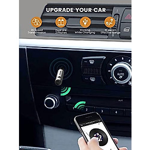 Bluetooth 5.0 Receiver, MaedHawk Bluetooth Aux Adapter Portable Wireless Audio Car Kit with 3.5mm Jack for Home Music Streaming Stereo Headphones Speakers