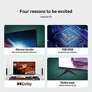 Sansui 32-Inch 720p HD LED Android Smart TV (S32V1HA) with Built-in HDMI, USB, High Resolution, Digital Noise Reduction, Dolby Audio, Thin Frame Design with Xtrasaver Large Microfiber Cleaning Cloth