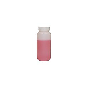 labForce 1155L48 Bottle, Wide Mouth Round, HDPE with PP Closure, 500mL, 12/Pack