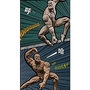 1/12 Scale Male Action Figure,6inch Flexible Muscular Strong Male Action Figure Body Doll Collection (White Skin)