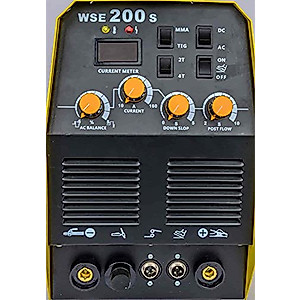 JEGS TIG & MMA 200 | 120V or 220V Power | Duty Cycle: 60% @ 180A @ 230V | Includes Foot Pedal, TIG Welding Torch, Arc Welding Electrode Holder, Ground Clamp, & Regulator | Simple Controls & Operation