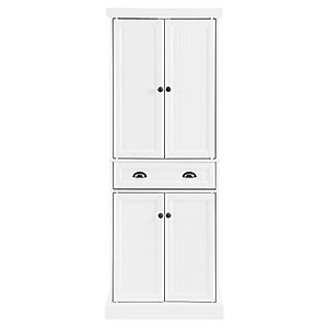 Crosley Furniture Shoreline Storage Pantry, White