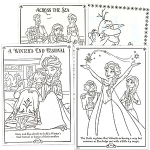 Disney Coloring Book Frozen 2 Arts Crafts Coloring, Painting Gift Set, Perforated Paper - Healthy Educational Play, for Kids Girls Boys Toddlers