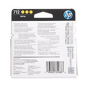 HP 712 Yellow 29-ml 3-Pack Genuine Ink Cartridges (3ED79A) for DesignJet T650, T630, T230, T210 & Studio Plotter Printers