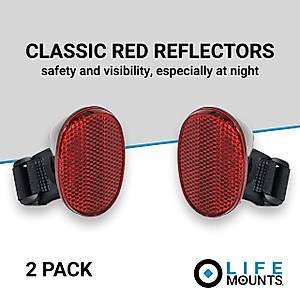 Life Mounts Stroller Safety Reflectors (2 Pack)